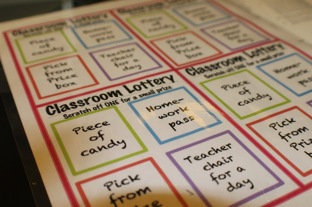 Classroom Scratch off Lottery Tickets