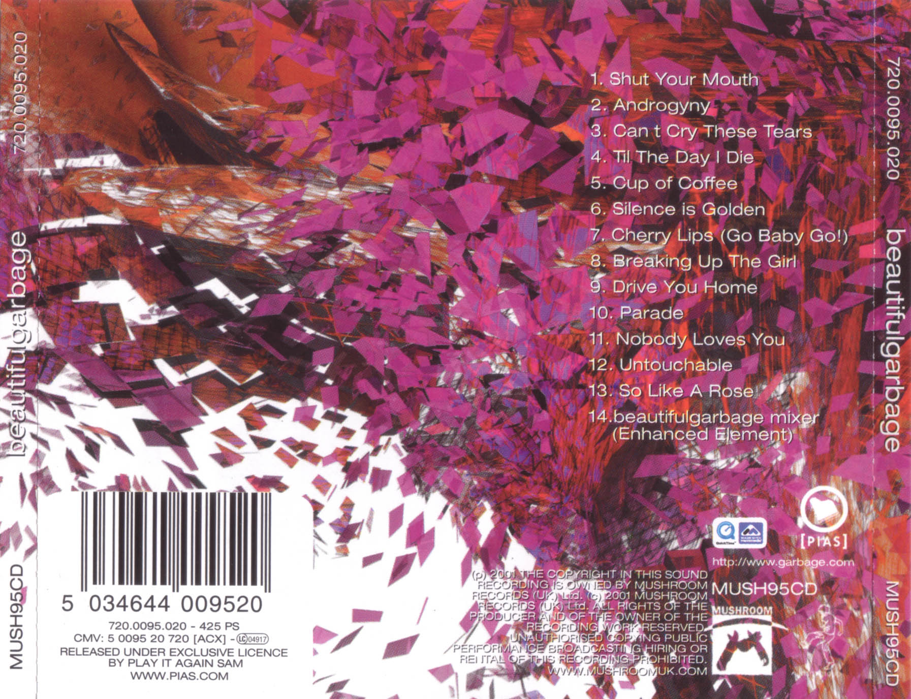 Classic Rock Covers Database: Garbage - Beautiful Garbage (2001)