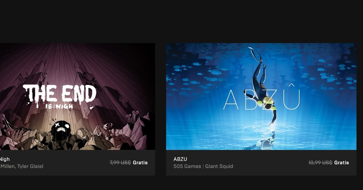 Abzu y The End is Nigh ya están disponibles como gratuitos en Epic