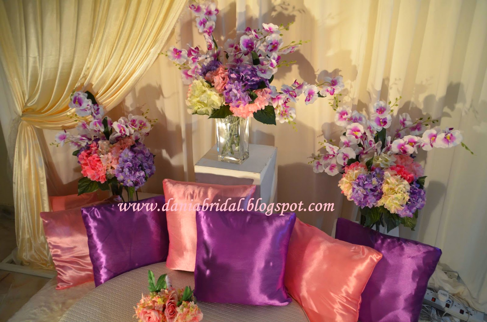 PELAMIN TEMA PINK PURPLE DESA PANDAN AMPANG ~ BUTIK PENGANTIN DANIA