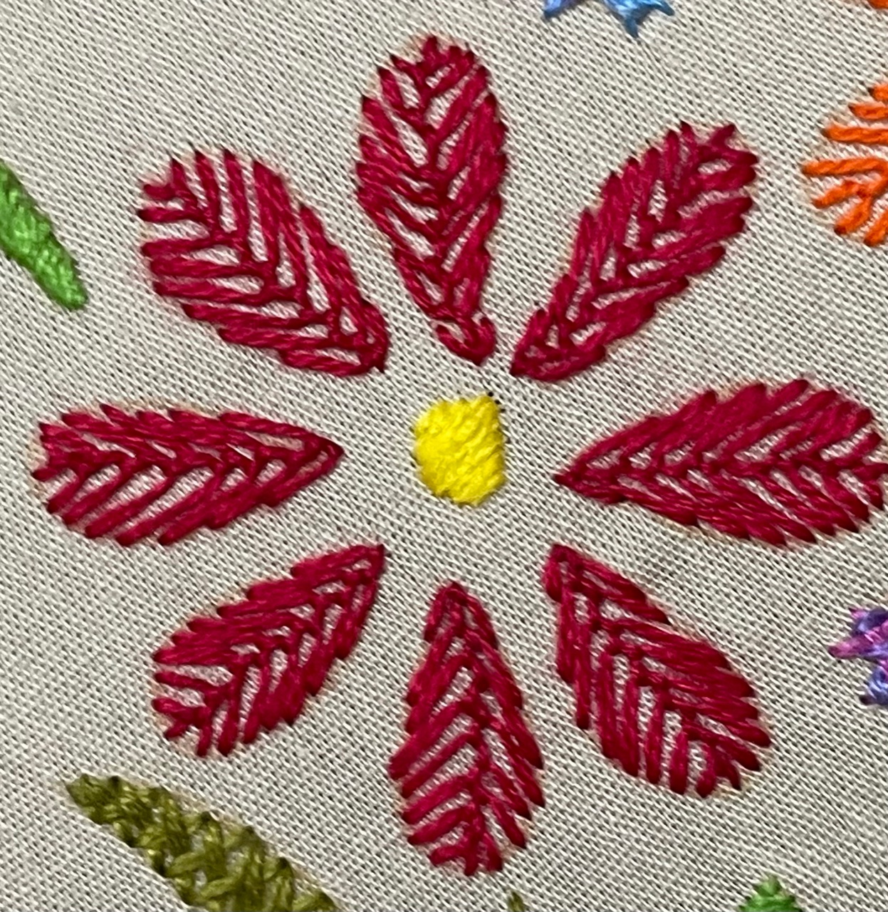 MY CRAFT WORKS: Mixed stitches embroidery