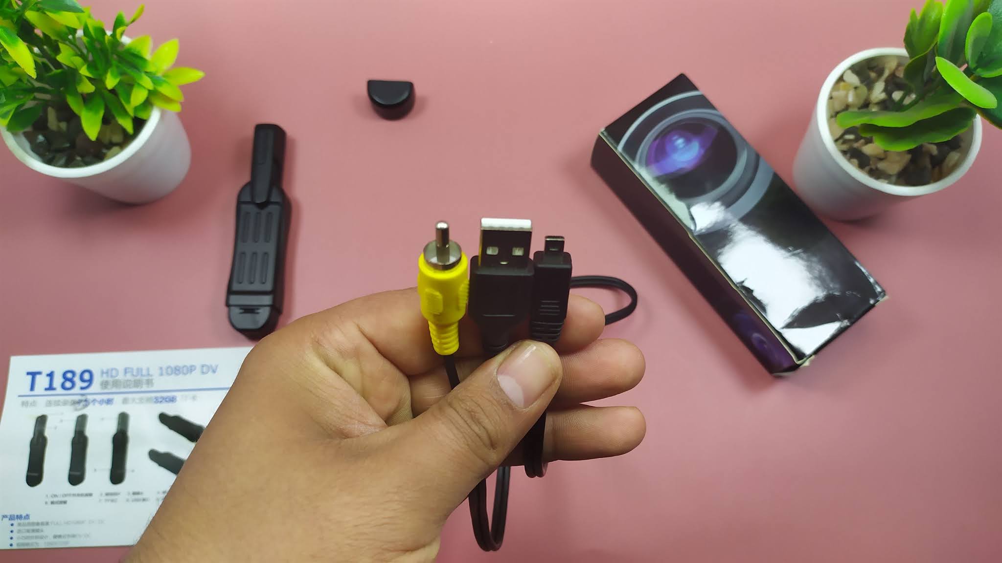 كاميرا صغيرة للتجسس على شكل قلم T189 Mini Pen Camera Full HD 1080P DV ...