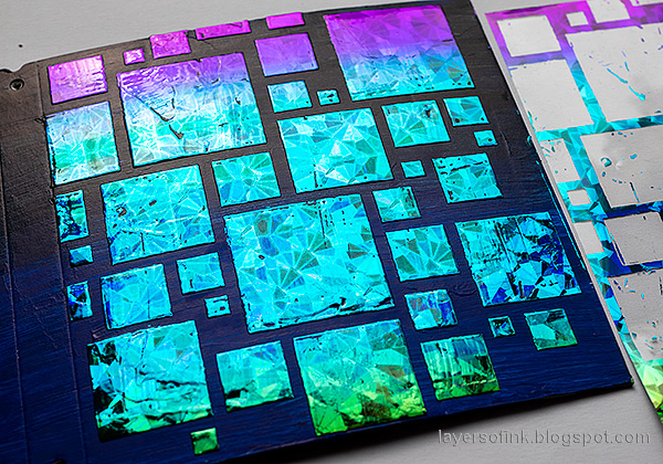 Layers of ink: Foil and Stencil Album Tutorial