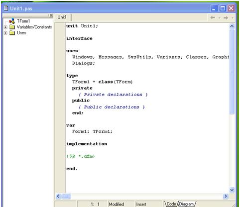 Tutorial Delphi: MENGENAL APLIKASI DELPHI