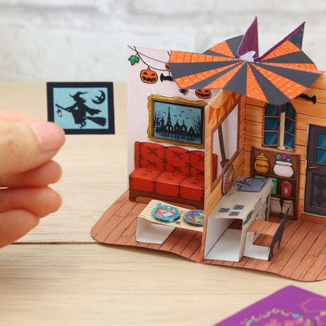 Miniature Halloween Pop-Up Book Papercraft | Paperized Crafts