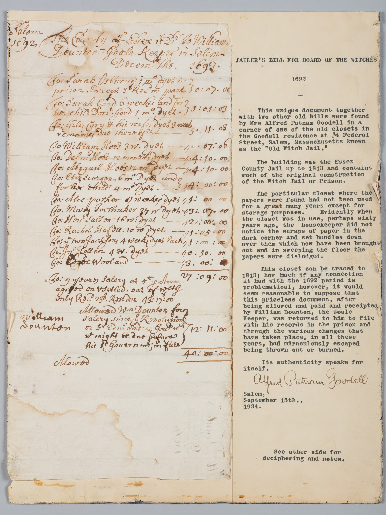 "The Salem Witch Trials 1692" and "Salem Stories" Premiere at the PEM ...