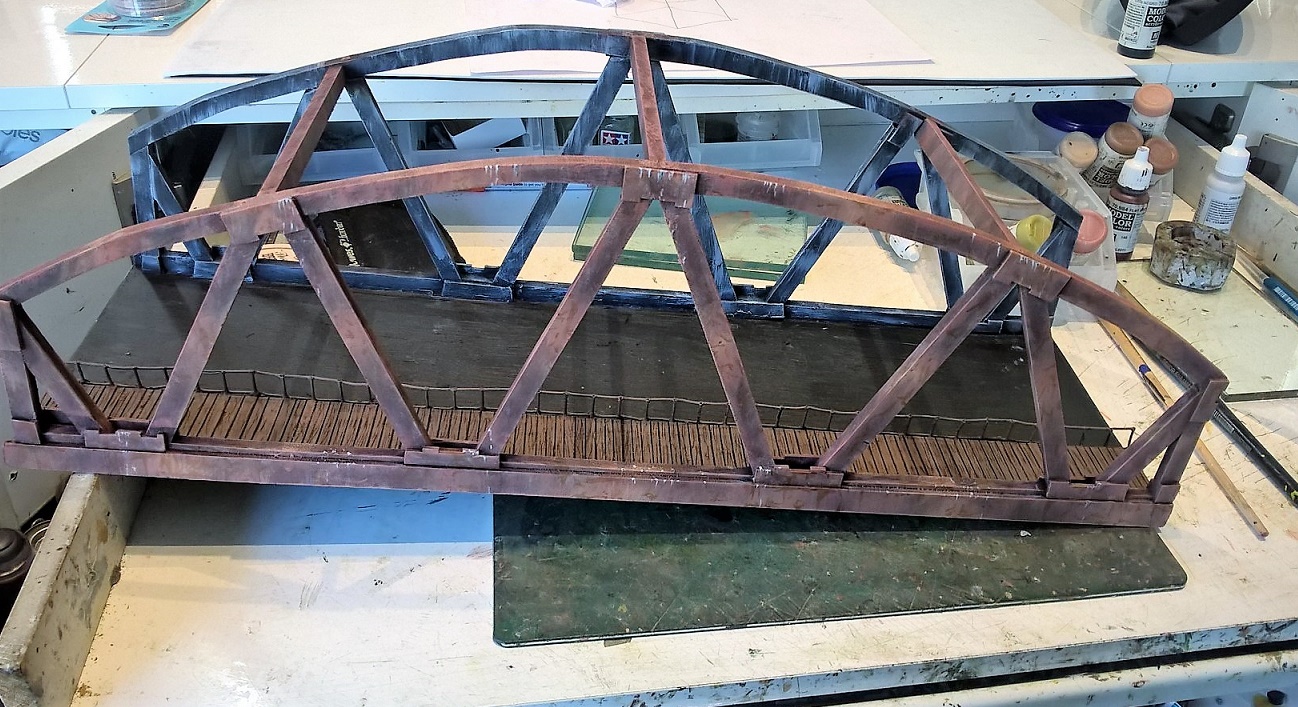 JOHN BOND's WARGAMING STUFF: SCRATCH BUILT MDF BOX GIRDER BRIDGE