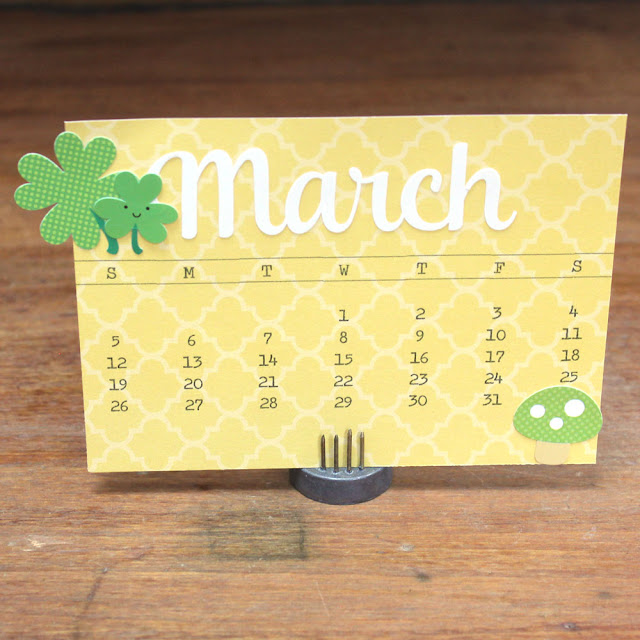 Doodlebug Design Inc Blog: Calendar Challenge: Fun 3D Calendar with Kathy