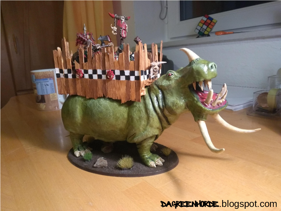 Scratch-built Squiggoth/Squigadon