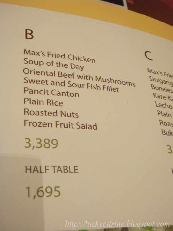 Lucky Citrine: Max's Restaurant