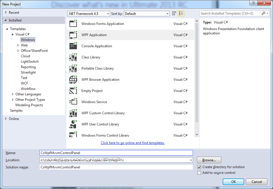 Programmer S Ranch C Wpf Control Panel Using Mvvm