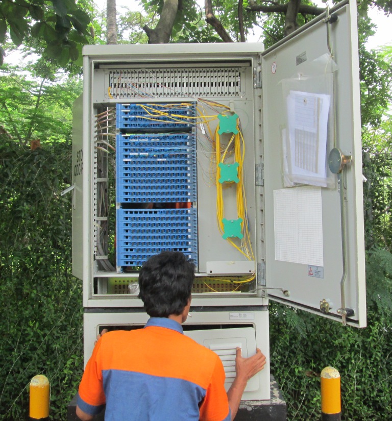 Fungsi dari ODC Optical Distribution Cabinet Jaringan FTTH GPON