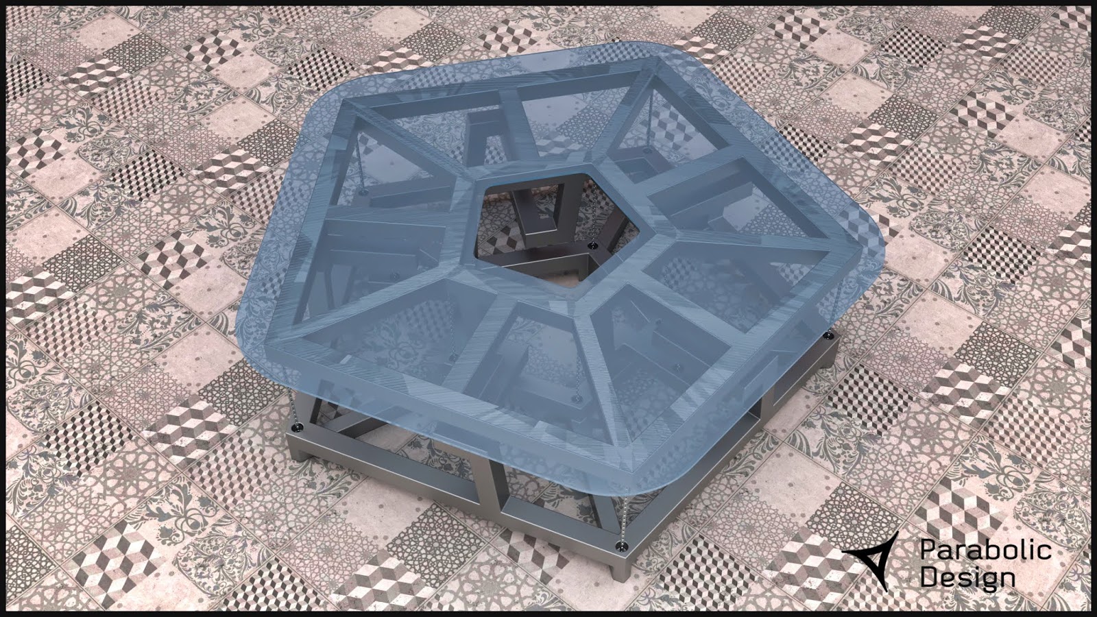 PARAMETRIC STUDY TENSEGRITY TABLES / STOOLS | Parabolic Design