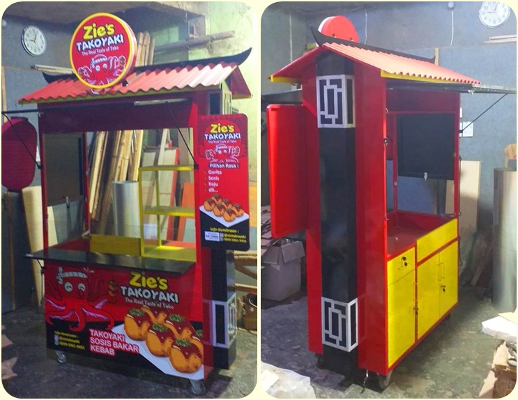 Jual Gerobak Kuliner Jepang Gerobak Makanan Jepang Gerobak Takoyaki