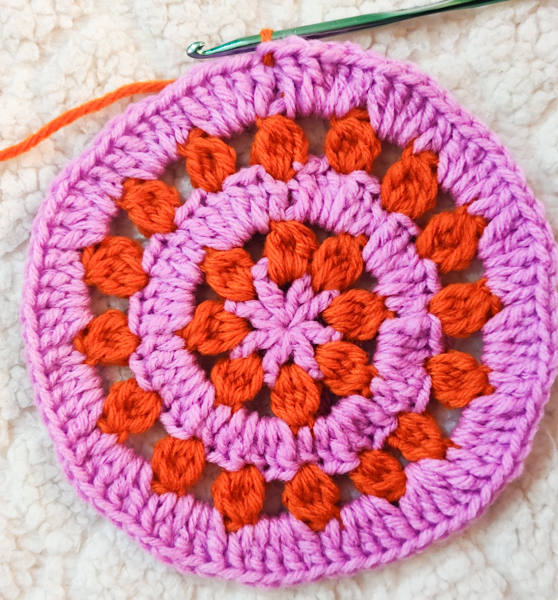 Raji's Craft Hobby: Picot Flower Doily Coaster