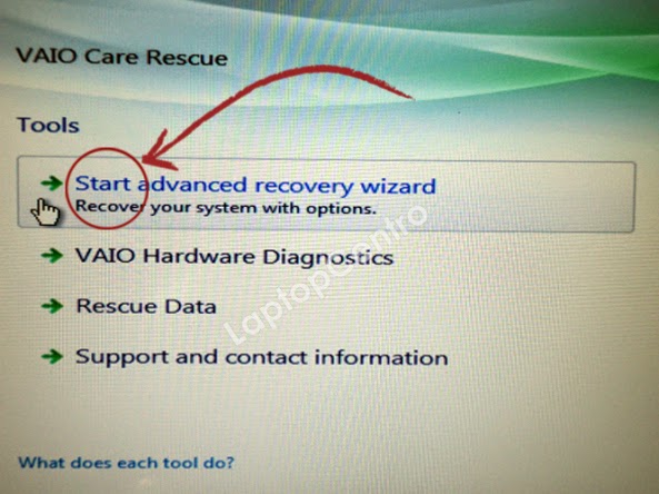 Vaio Care Recovery - resurshacker