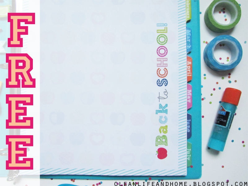 Clean Life and Home: {Freebie Friday} Printable "Back to School" Notes Page