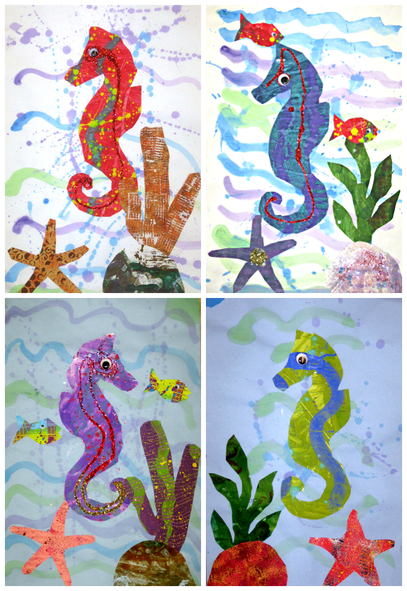 River Bliss: Seahorses Inspired by Eric Carle