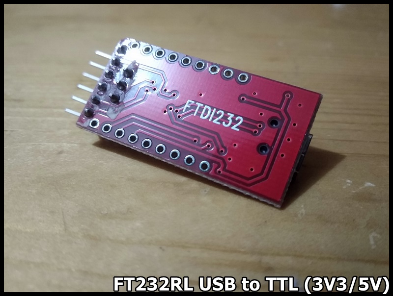 Embedded things: FTDI FT232RL USB to TTL (3V3/5V)