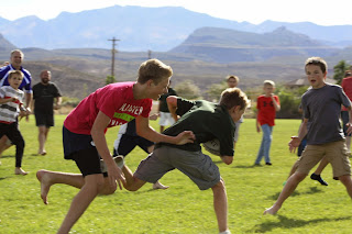Snapshots of Snow Canyon Rugby: Barefoot Game