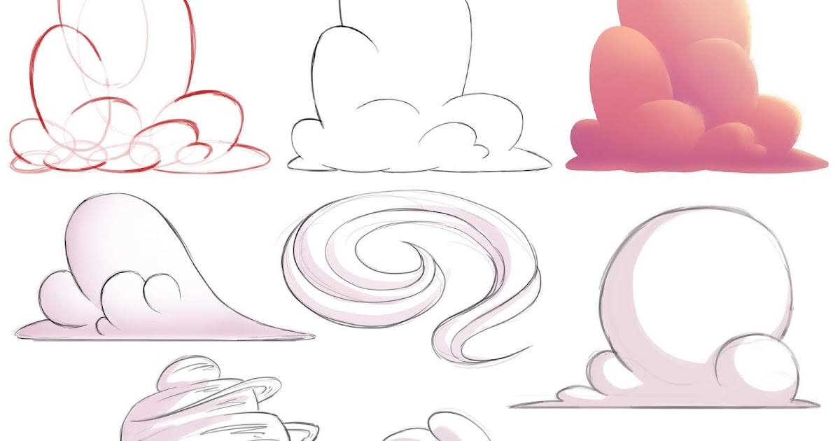Learning drawing principles: clouds