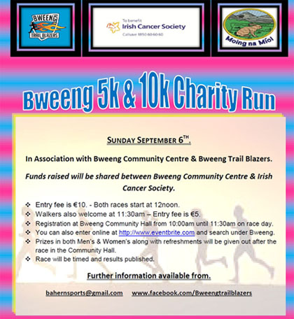 The village of Bweeng is just a few miles west of the Cork-Mallow road ...