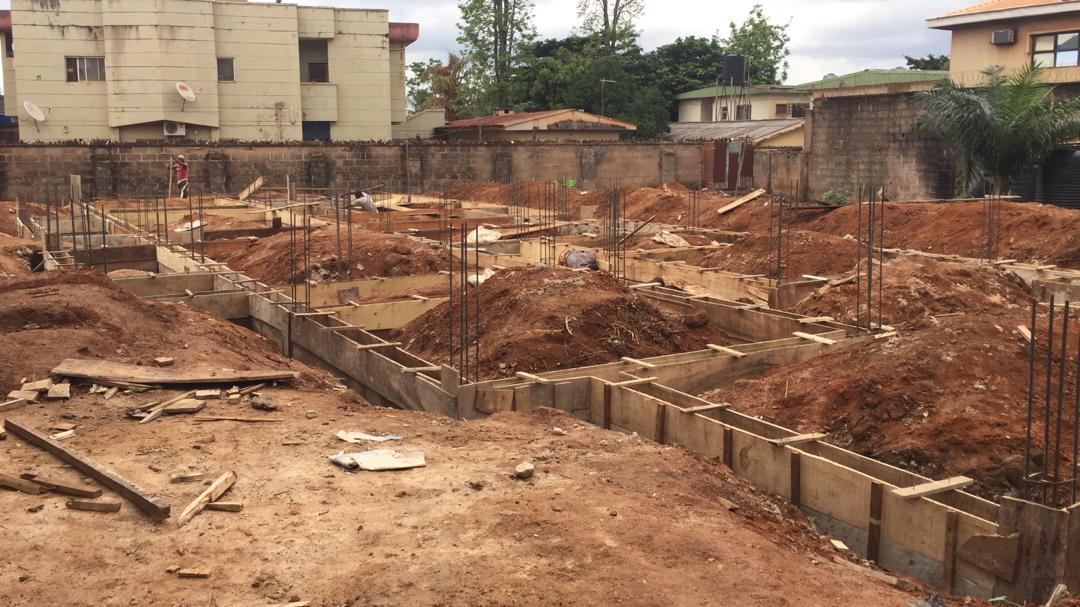 Diary Of A Nigerian Architect: Mounting of Column Starter Bars