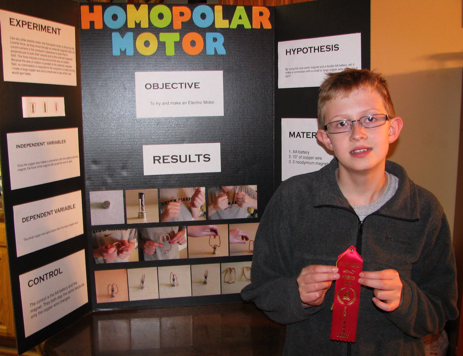 Homopolar Motor Science Fair Presentation