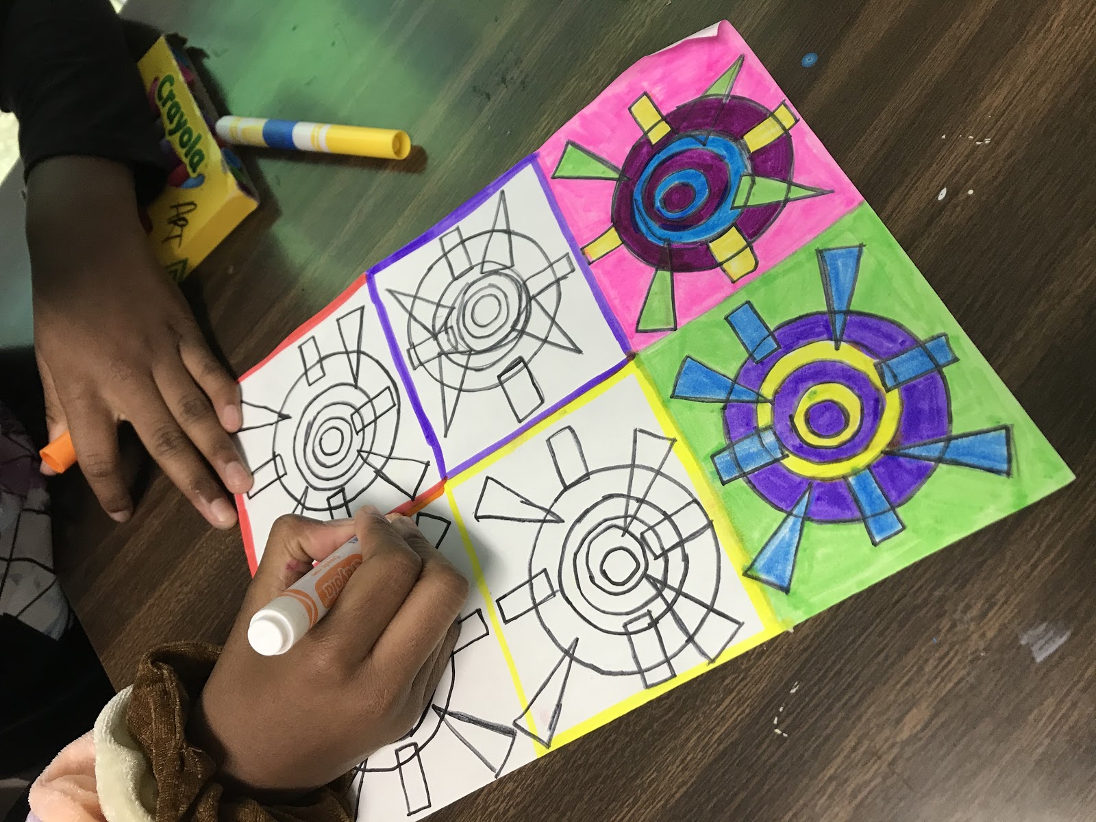 Elements of the Art Room: 5th grade Andy Warhol inspired Pop Art