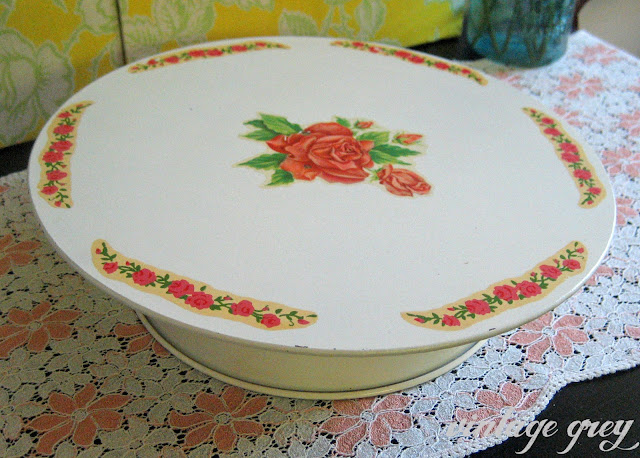 vintage grey: vintage musical plate