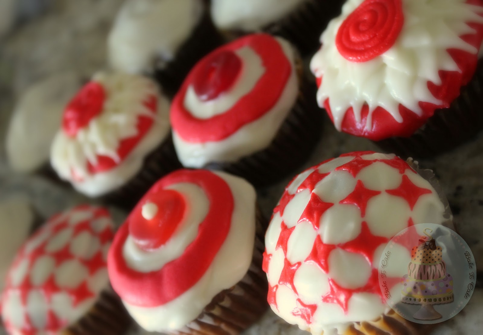 Bake to Cake: Target Themed Cupcakes