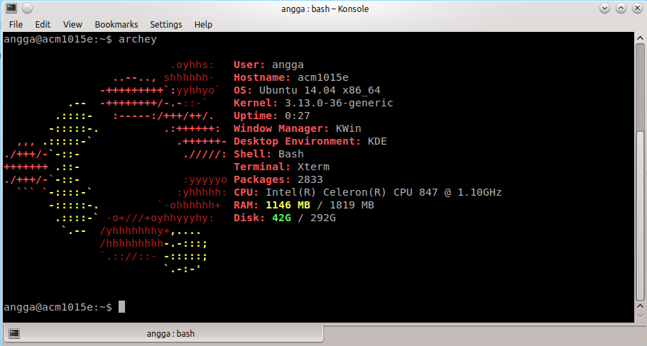 AndorIT: Make Your Terminal / Console Ubuntu OS Look Catchy