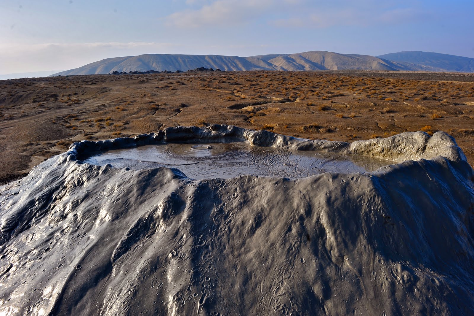 Merlin and Rebecca: Desert Mud Volcanoes