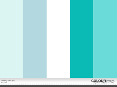 Cup of Beautiful: Inspiration: "Tiffany Blue," Pantone color #1837