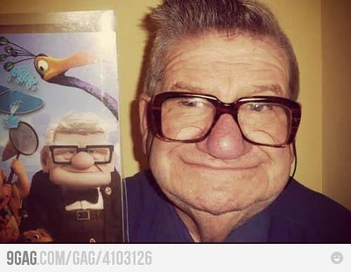 Pinterest in Pink!: They Found Mr. Carl Fredricksen of UP Movie!
