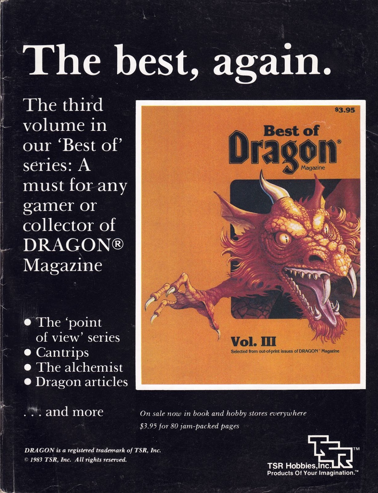 Creative Mountain Games: Throwback Thursday - Dragon #80 Adverts