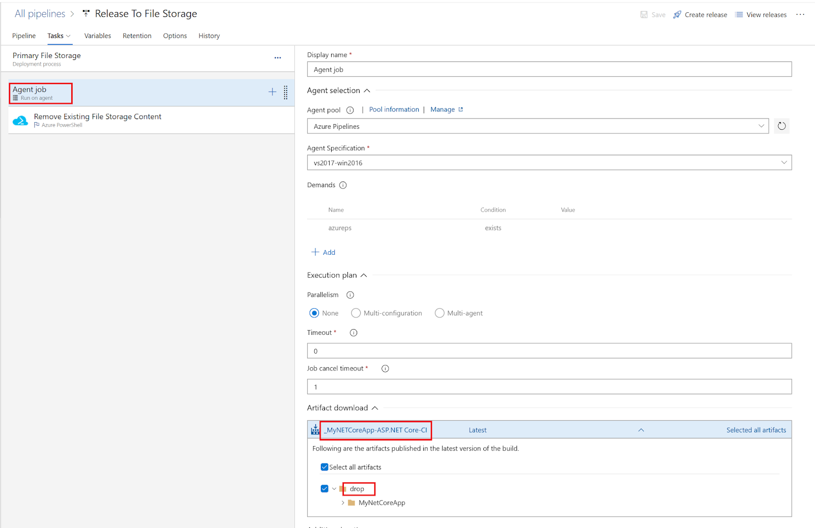 Azure DevOps – Build and Release pipeline to Azure File Storage