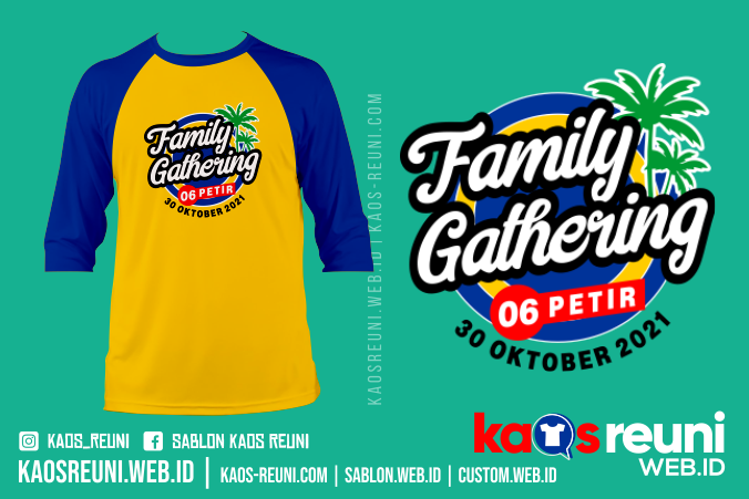 Kaos Family Gathering 06 Petir 2021 - Sablon Kaos Reuni Gathering ...