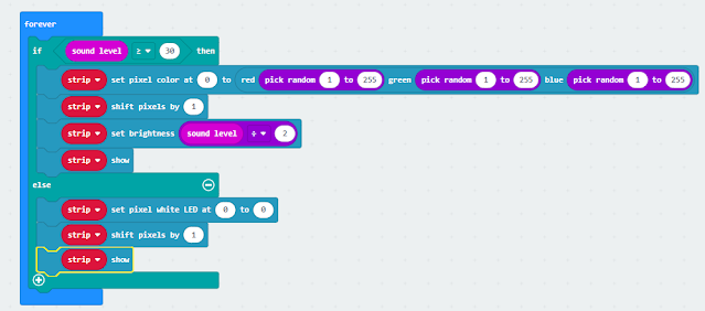 Robots and Physical Computing: Cube and microbit reacting to music