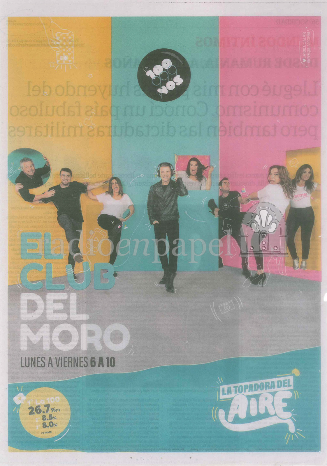 FM 99.9 | La Cien - El Club Del Moro 2019 | Radio en Papel. Archivo ...