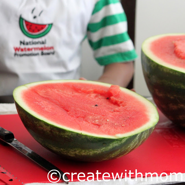 Create With Mom: Watermelon helicopter and salad