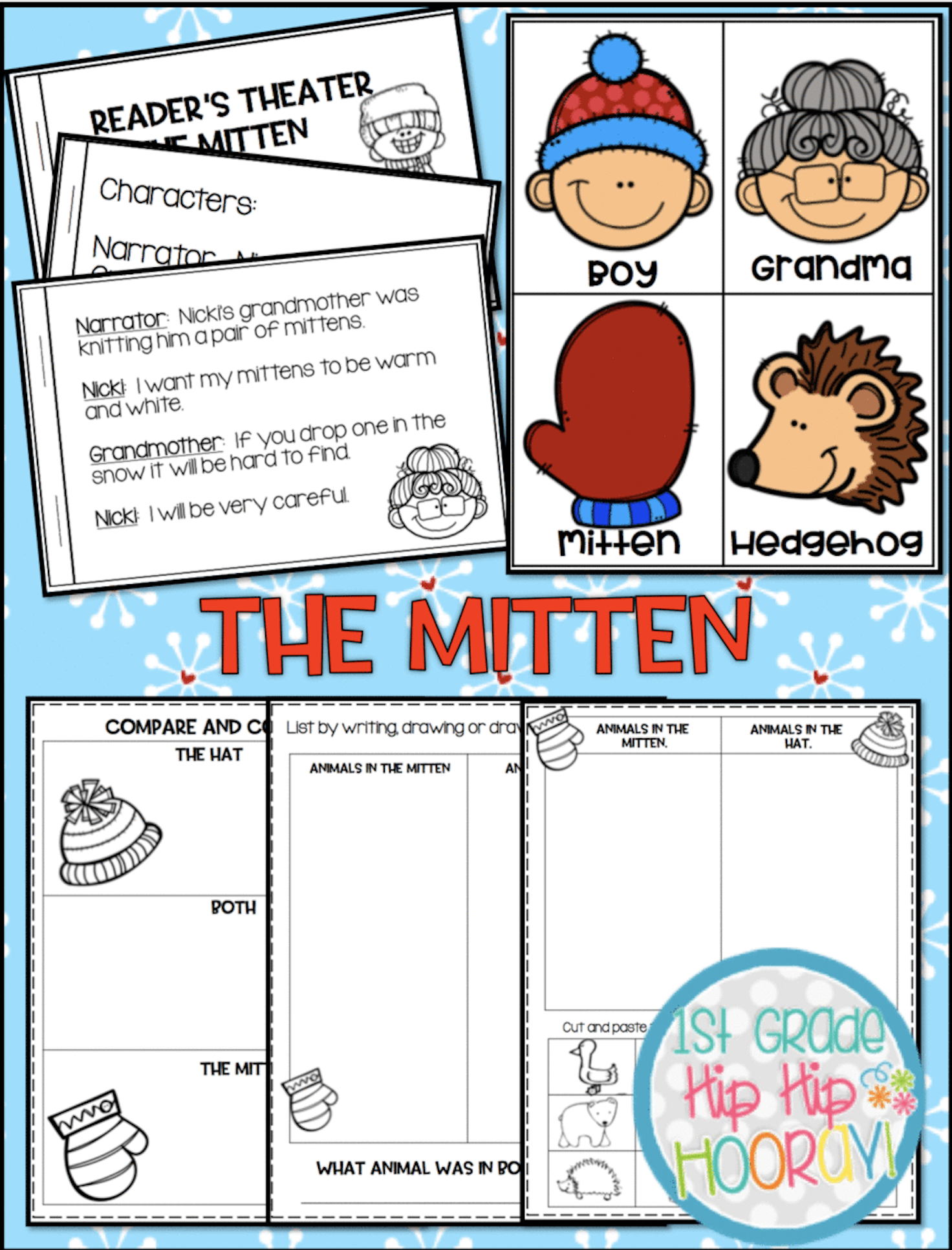 1st Grade Hip Hip Hooray!: The Mitten