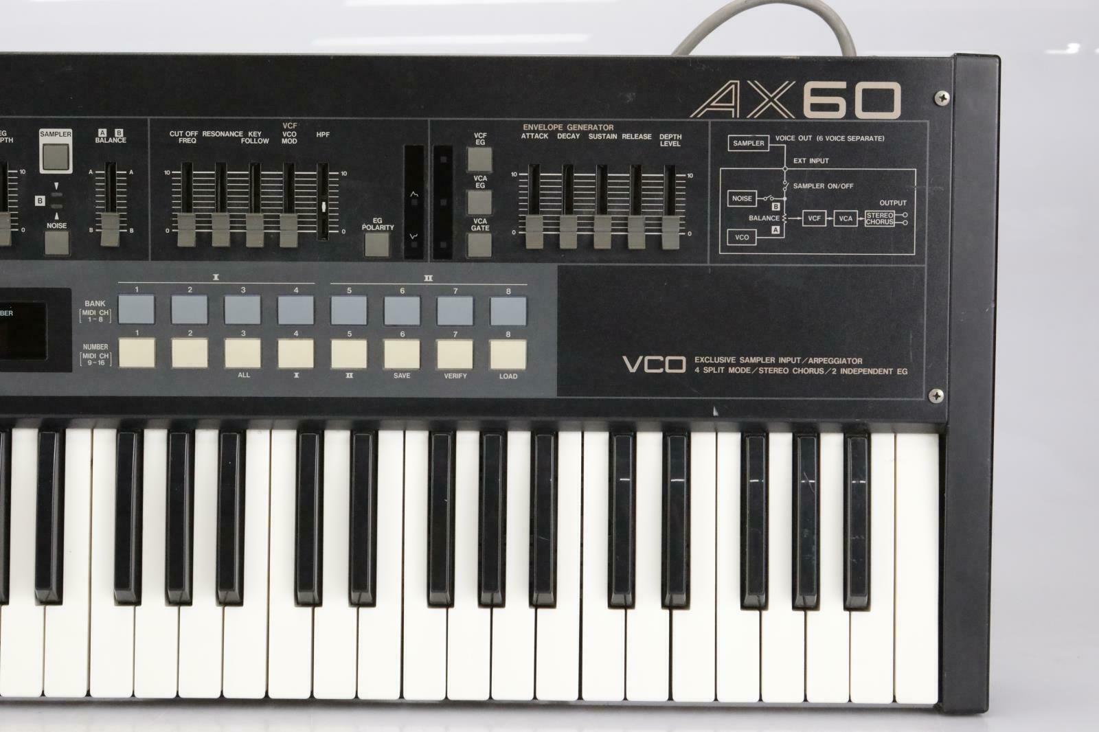 MATRIXSYNTH: AKAI AX60 Polyphonic Analog Synthesizer SN 012003872