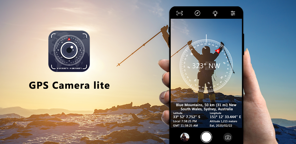 GPS Map Camera Lite: Geotag Photo Location usage while you are travelling