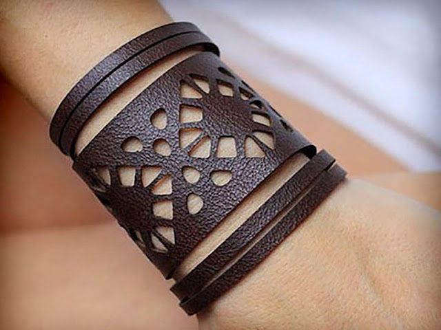 Stylish Leather Jewelry Cut Files by LeatherCraftSVG / The Beading Gem