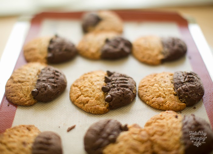 Half and Half Cookies: Peanut Butter Brownie. Vegan. Give these a try ...