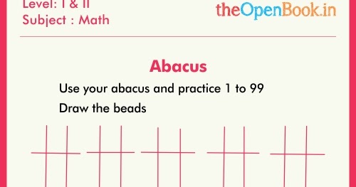 TheOpenBook: Abacus worksheets