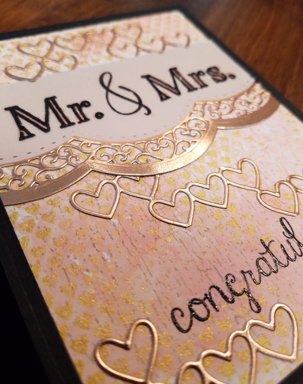 Crafting With Jeanne: Congratulations Mr & Mrs
