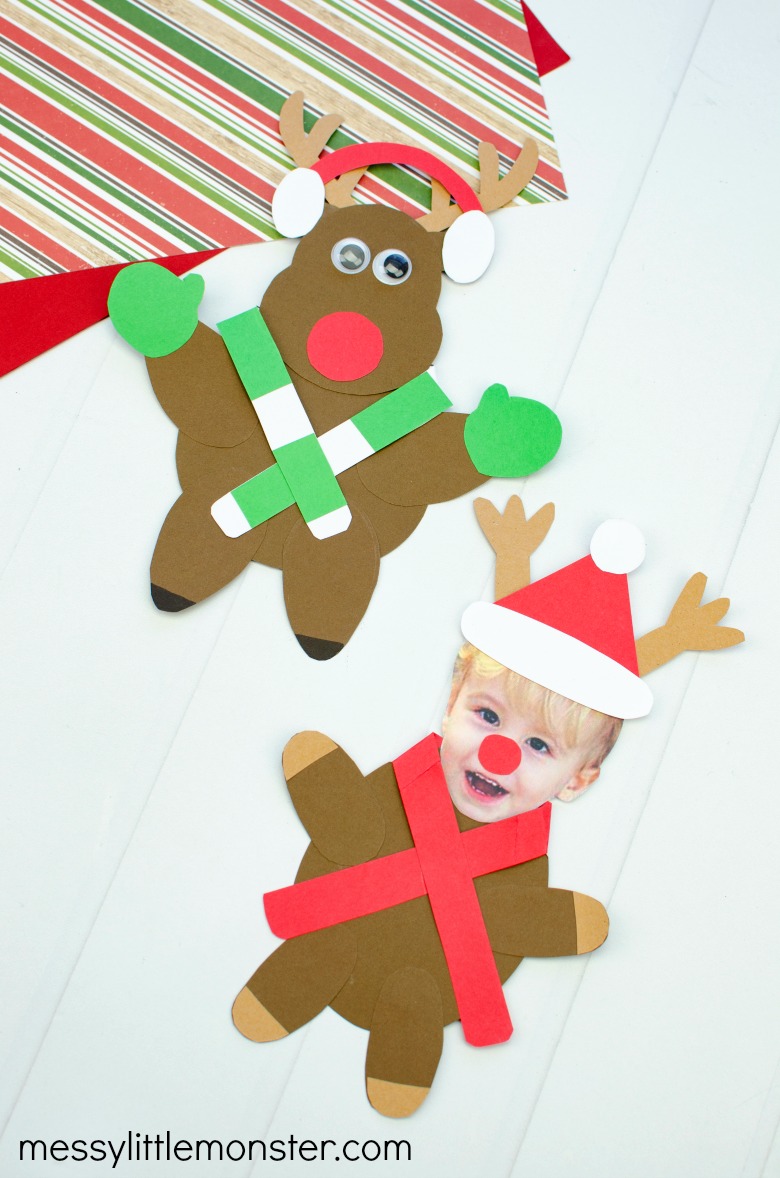 Mix and Match Paper Reindeer Craft (with printable template) - Messy ...