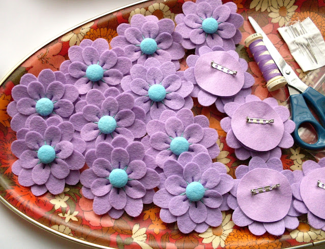 Bugs and Fishes by Lupin: Flexible Felt Flowers Sewing Pattern